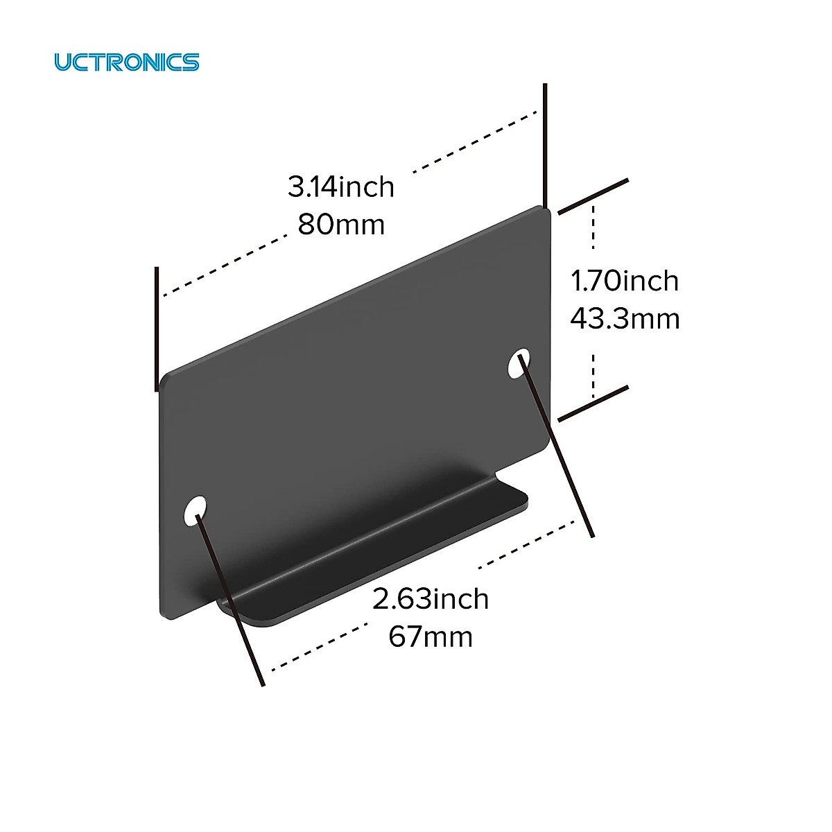 UCTRONICS Blank Cover for Complete Ultimate Rack Mount for Raspberry Pi, 2 Pack