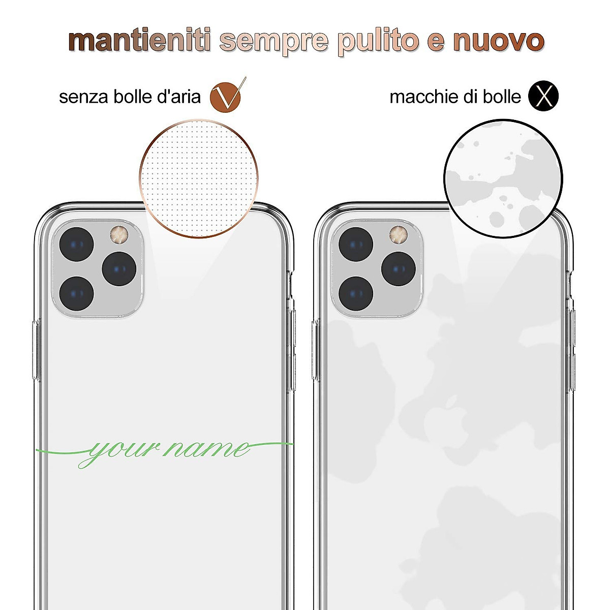 Suhctup Custom Cover for Huawei P30 PRO TPU Case with Heart Text Customizable Gift Case Ultra Thin Soft Clear Silicone Fashion Shockproof Case (Green)