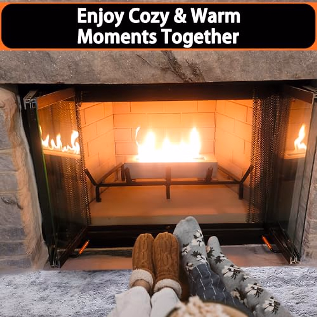 Table Top Firepit, Mavalzy Rectangle Indoor Tabletop Rubbing Alcohol Frie Pits for Outdoor Fireplace Concrete Bowl Pot Portable Fire with Extinguisher