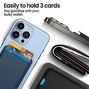 Magnetic Wallet Card Holder Compatible with Apple MagSafe Wallet for iPhone 15 Pro Max/15 Pro/15/15 Plus/iPhone 14 Model, Mag Safe Wallet for iPhone 13 Pro Max/13 Pro/13/13 Mini/12 Series, Forest