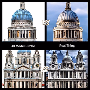 CubicFun 3D Puzzles for Adults - Large Notre Dame de Paris 3D Puzzle - Half-Opening Architecture, Enjoy Interior Views - Anniversary, Christmas, 2023 Gifts - 293 Pieces