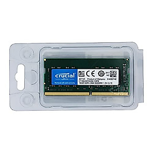 Crucial 16GB DDR4 SDRAM Memory Module - for Notebook - 16 GB - DDR4-2666/PC4-21300 DDR4 SDRAM - CL19-1.20 V - Non-ECC - Unbuffered - 260-pin - SoDIMM (CT16G4SFS8266)