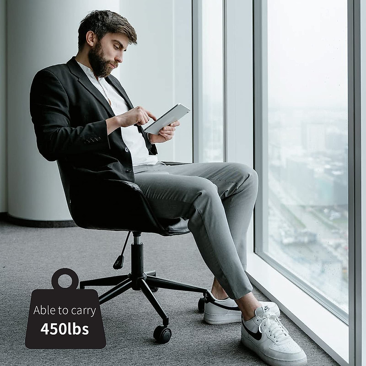 Kinchoix 5'' Gas Lift Cylinder Office Chair Gas Lift Cylinder Replacement Pneumatic Shock Heavy Duty 450 lbs for Office Desk Chairs Gaming Chair Universal Size