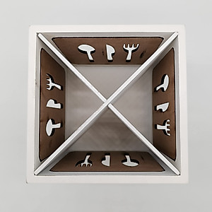 Decorative Wooden Knife and Fork Box Household Decoration Tableware Storage Ornaments