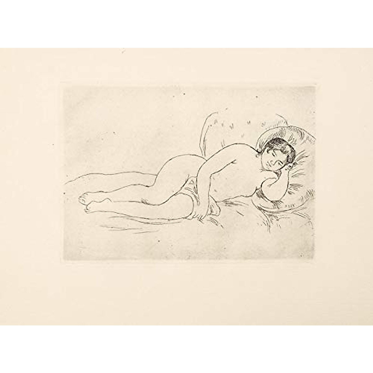 Femme nue couchee (tournee a droite)