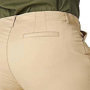 Lee Women's Size Regular Fit Chino Bermuda Short, Beige, 20 Plus