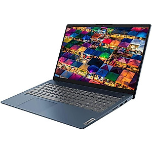 Lenovo Ideapad 5i 15.6" FHD (1920 x 1080) IPS Touch Fingerprint Reader Laptop, Intel Core i5-1135G7 Quad Core 11th Gen. up to 2.4 GHz, 8GB RAM,512GB SSD, Bluetooth, HDMI, Win 11 Home, Blue, EAT Cloth