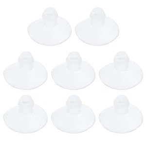 Antrader 18mm/0.7" Furniture Desk Glass Rubber Transparent Anti-Collision Suction Cups Sucker Hanger Pads for Glass Plastic Without Hooks, Pack of 8