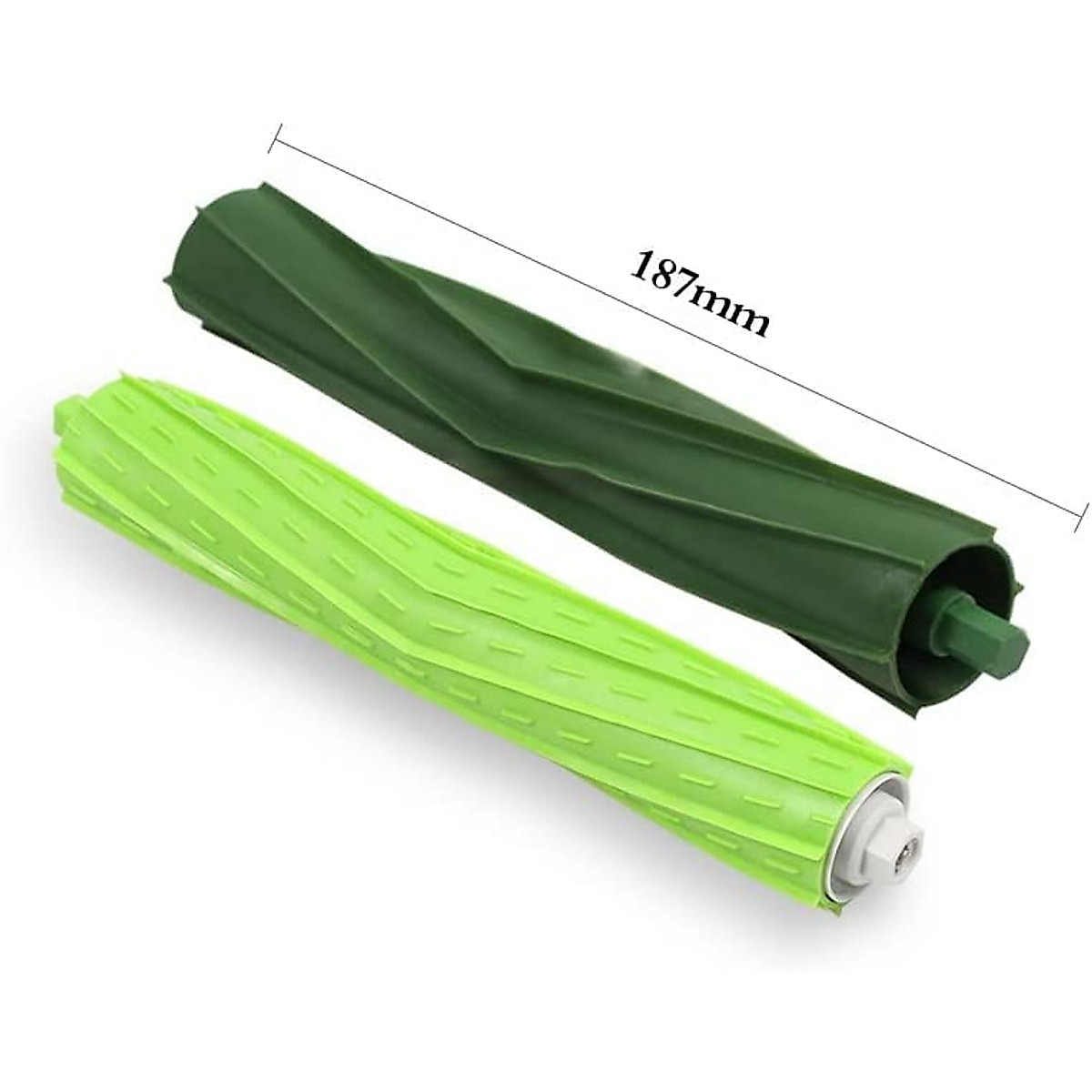 2 Set Replacement Rubber Roller Brushes Compatible for iRobot Roomba e i and j Series i3 i3+ i6+ i7 i7+ i8+ Plus E5 E6 E7 j7 (7150) j7+ (7550) Vacuum Cleaner Accessories