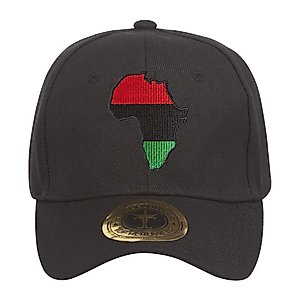 Gravity Threads Pan Africa Continent Patch Black Adjustable Baseball Cap