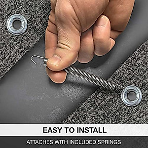 Prest-O-Fit 2-4064 Outrigger RV Step Rug Castle Gray 18 in. Wide, 3 Step Set