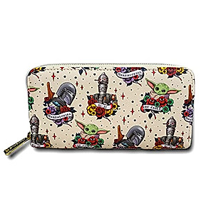 Loungefly GT Exclusive Star Wars Mandalorian Tattoo AOP Wallet