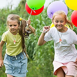 LINGSHI 3 Pcs Animal Necklace - Cartoon Pink Rabbit Anime Necklace for Women's Day Valentine's Day Birthday (pink)