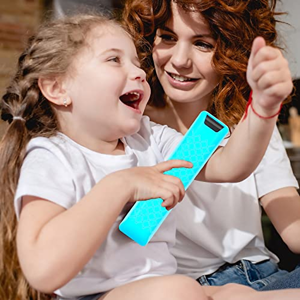 Case Compatible with Samsung Smart TV Remote Glow in The Dark Controller BN59 Series, Light Weight Silicone Cover Protector Shockproof Anti-Slip Remote Skin Sleeve - Sky Glow