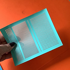 CreateAlong Syn's #14 Stripes and Dots Geometric Silkscreen for Crafting Polymer Clay + Mixed Media