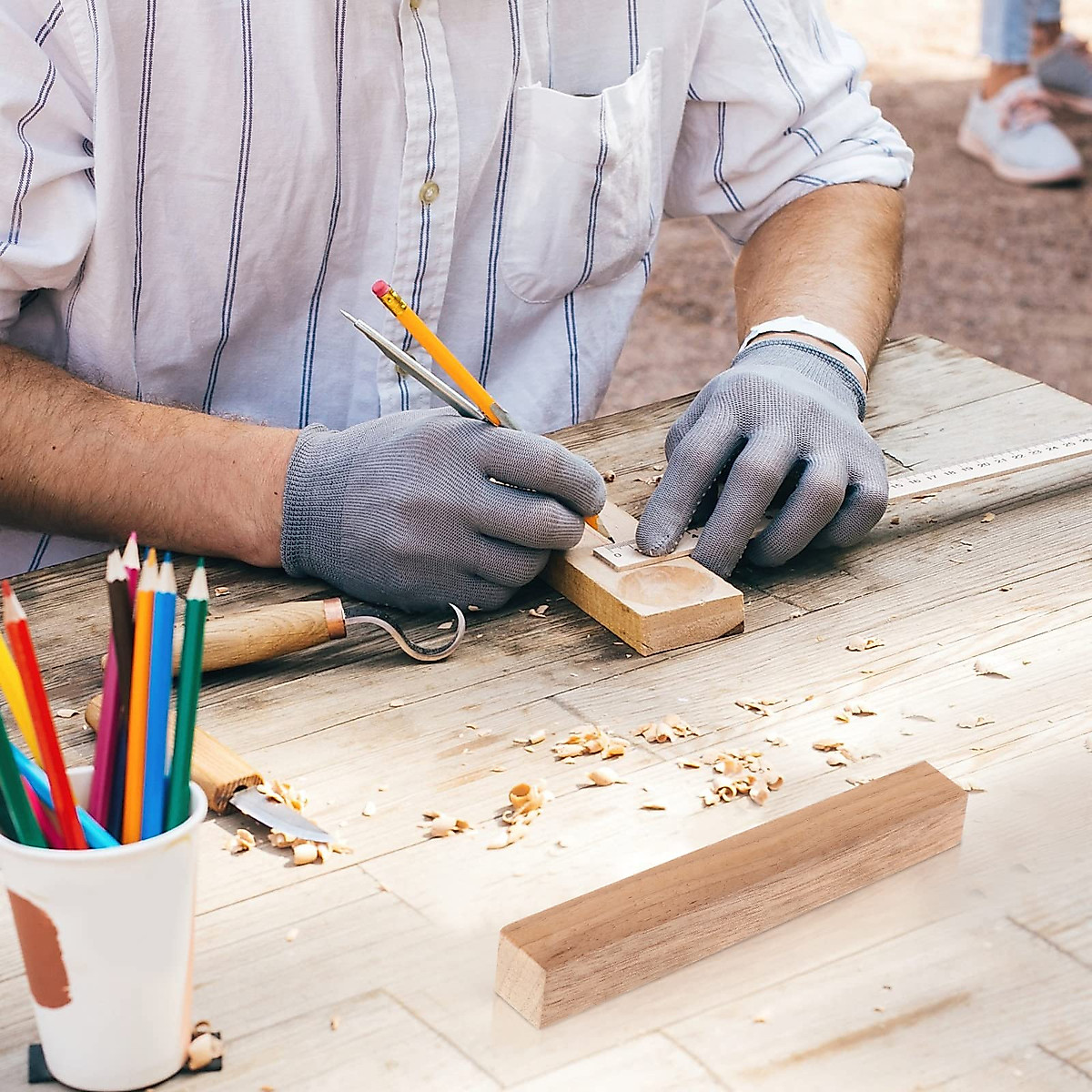 30 Pieces Exotic Wood Pen Blanks Pen Turning Supplies, Black Walnut, Hard Maple, Beech, Sapele, Cherry, and Merbau DIY Crafts Pen Turning Kit for DIY Crafts,5 x 3/4 x 3/4 Inches