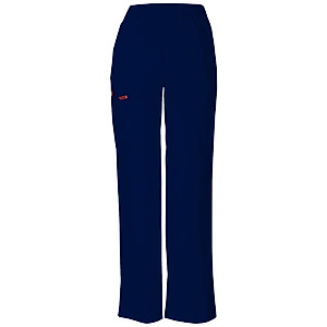 Dickies womens Signature Elastic Waist medical scrubs pants, Navy, 3X-Large Plus