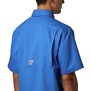 Columbia Men's Standard Low Drag Offshore SS Shirt, Vivid Blue, X-Small