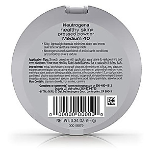 Neutrogena Healthy Skin Pressed Powder, Medium 40