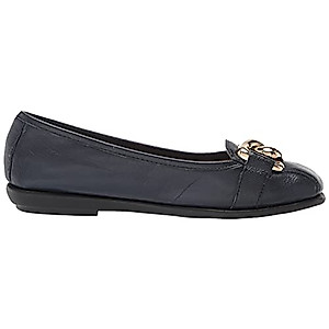 Aerosoles Women's Bristol Ballet Flat, NAVY LEATHER, 9