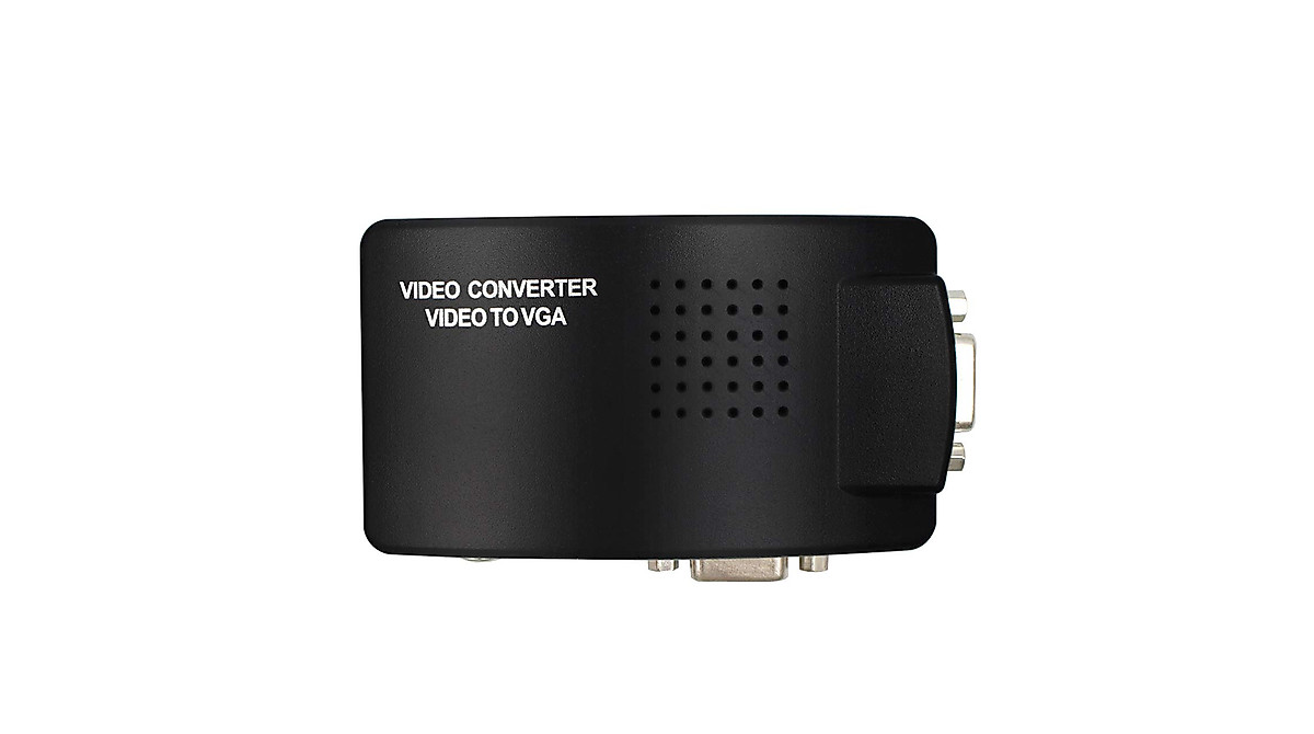 HDSUNWSTD RCA S-Video to VGA Converter for PC and Monitors