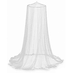 Mosquito Net, Bed Canopy Hanging Circular Curtain Netting for Single to King Size, Quick Easy Installation, Use to Cover The Baby Crib, Kid Bed, Girls Bed Or Full Size Bed