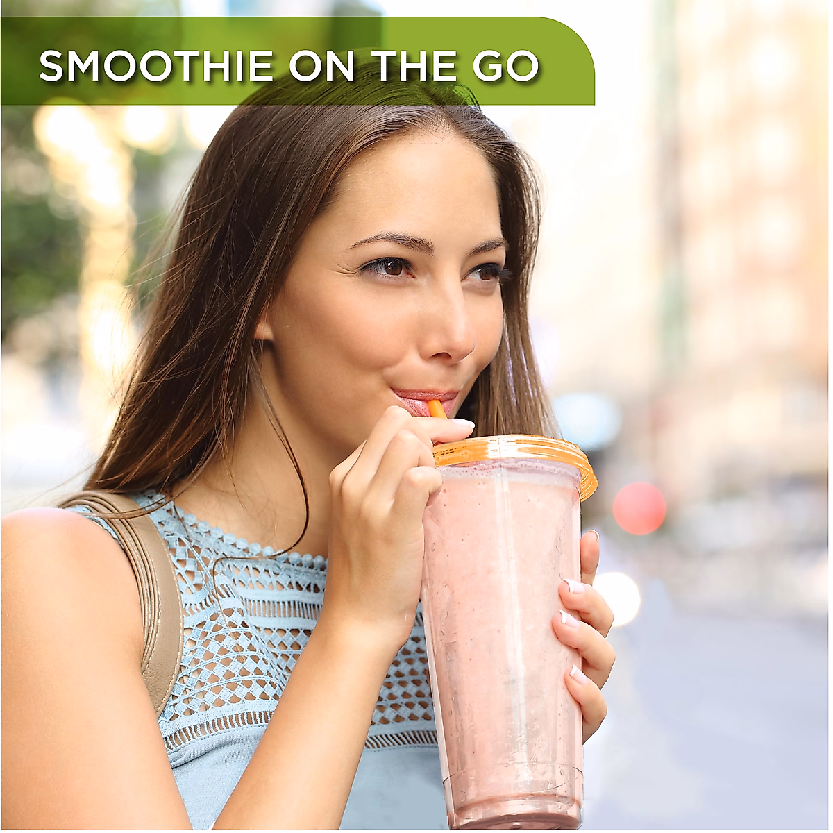 Lily's Home Insulated Tumbler Cups with Straws and Lids, Double Wall Clear Acrylic Plastic. Perfect for Iced Coffee, Hot Drinks, Water. BPA Free. Multicolor lids - 4 Pack (32 oz, Clear)