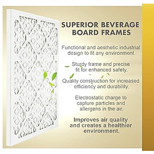 Proairtek AF20251M11SWH Model 20x25x1 Pack of 6 Air Filters, MERV 11; Ideal for Anyone Wanting Clean, Crisp Air in Their Home