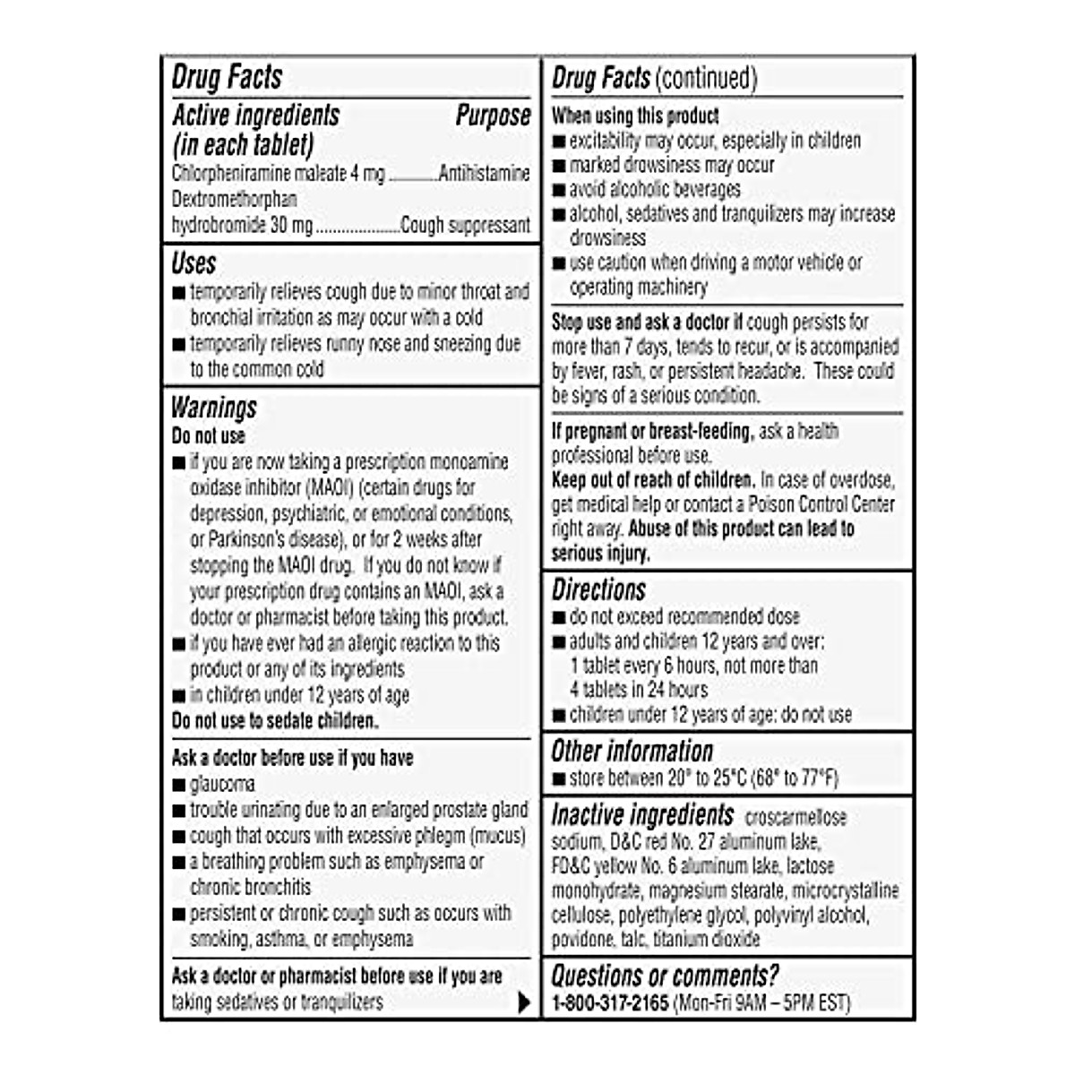 Coricidin HBP Decongestant-Free Cough and Cold Medicine for Hypertensives, Cold Symptom Relief for People with High Blood Pressure (16 Count)