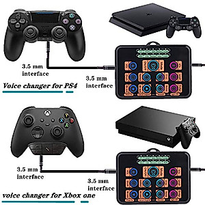 Voice Changer Gaming Headset with Mic for Xbox One,PC,PS4,Over-Ear Headphones with Volume Control LED Light Cool Style Stereo,Noise Reduction for Phone/PS4/Xbox/Switch/IPad/Computer/Kids