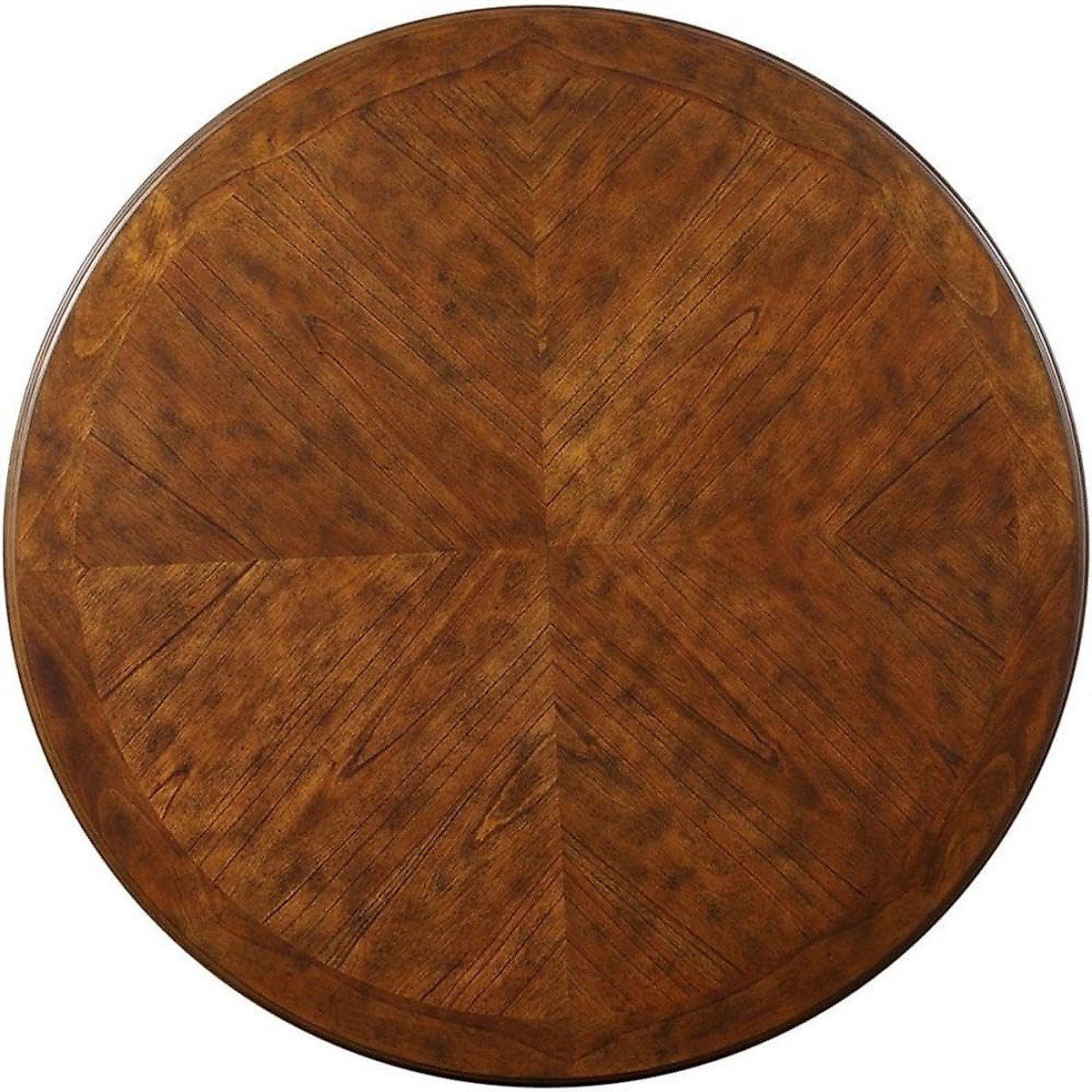 New Classic Furniture Gia 5-Piece Round Dining Set with 1 Dining Table and 4 Chairs, 47-Inch, Brown