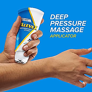 AleveX Topical Pain Relief Lotion with Rollerball Applicator - Long Lasting Arthritis and Muscle Pain Relief, 2.5 oz