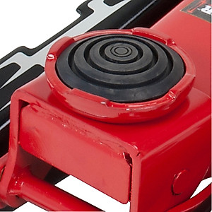 Blackhawk B6350 Black/Red Fast Lift Service Jack - 3.5 Ton Capacity, 28 1/2" L x 13 3/4" W x 6 1/2" H