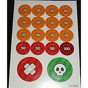 Pokemon Collectible Game Cardboard Damage Counter Set