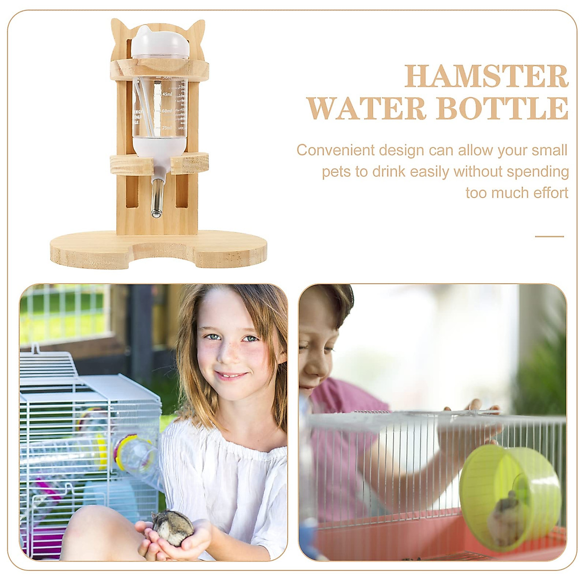 1 Set Pet Water Fountain Leak- Water Feeder Convenient Hamster Waterer Pet Drinking Bottle Hamster Bottle and Stand Hamster Water Container Hamster Kettle Support Pet Supplies
