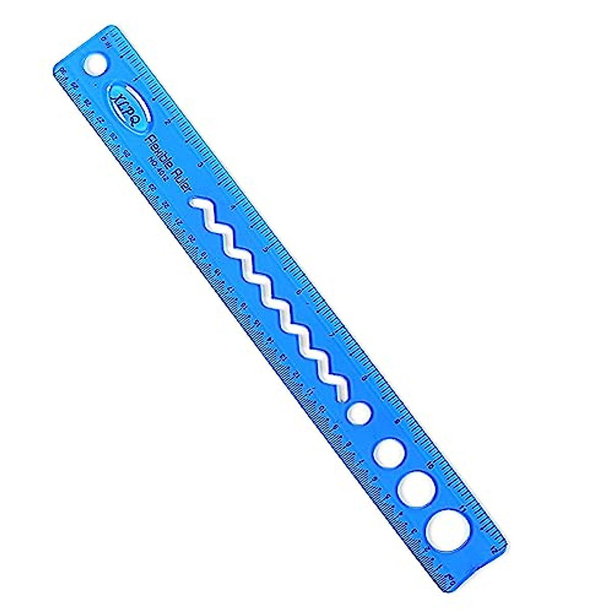 Color Flexible Ruler Soft Bendable Plastic Clear Rulers Shatterproof Safety Kids School Supplies for School and Office Circle Ruler