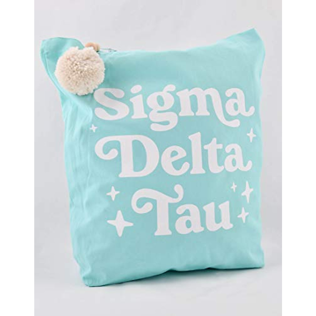 Sorority Shop Sigma Delta Tau Retro Pom Pom Tote Bag