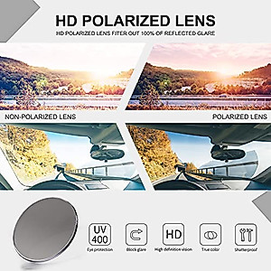 HAOLOTA Women's Polarized Sunglasses - Fashionable Wraparound Butterfly Design with UV400 Protection