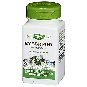 Natures Way Eyebright Herb Vegetarian Capsule, 100 ct