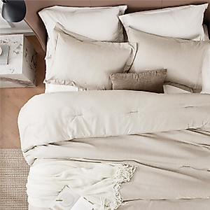 Bedsure King Size Comforter Set - Warm Taupe Soft Bedding for All Seasons, Cationic Dyed Bed Set, 3 Pieces, 1 King Size Comforter (104"x90") and 2 Pillow Shams (20"x36"+2")