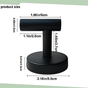 2 Pack Towel Hooks Bathroom Robe Hook Coat Hook Stainless Steel Heavy Duty Door Hangers Towel Robe Clothes Cabinet Closet Sponges Wall Hooks for Bedroom Kitchen Bathroom Hotel Pool - Matte Black