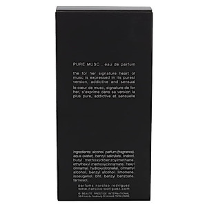 NARCISO RODRIGUEZ Pure Musc for Woman Eau De Parfum Spray, 3.3 Fluid Ounce