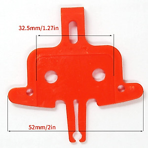 kingsea 12PCS Bicycle Brake Pad Spacer, Hydraulic Disc Brake Pads Spacer Instert Bicycle Brake Spacer Disc Brakes Bicycle Brake Spacer Cycling Spare Parts for Shimano,MTB or Road Bike(Type A)