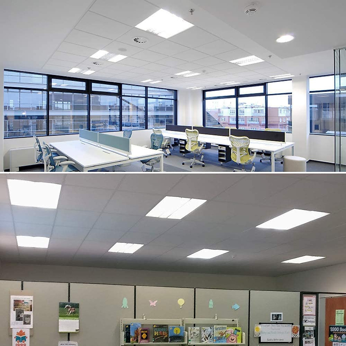 Romwish U Shaped LED Tube Lights, T8 T12, 18W(40W Equiv.), 6000K Super Bright, 2000LM, Fluorescent Light Tube Replacement, Ballast Bypass, Dual-Ended Powered, Clear Cover, 4 Pack