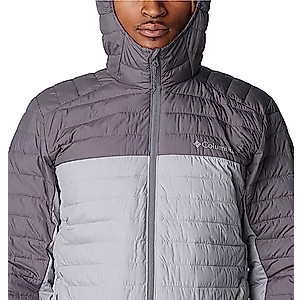 Columbia Men's Silver Falls Hooded Jacket, Columbia Grey/City Grey, Small