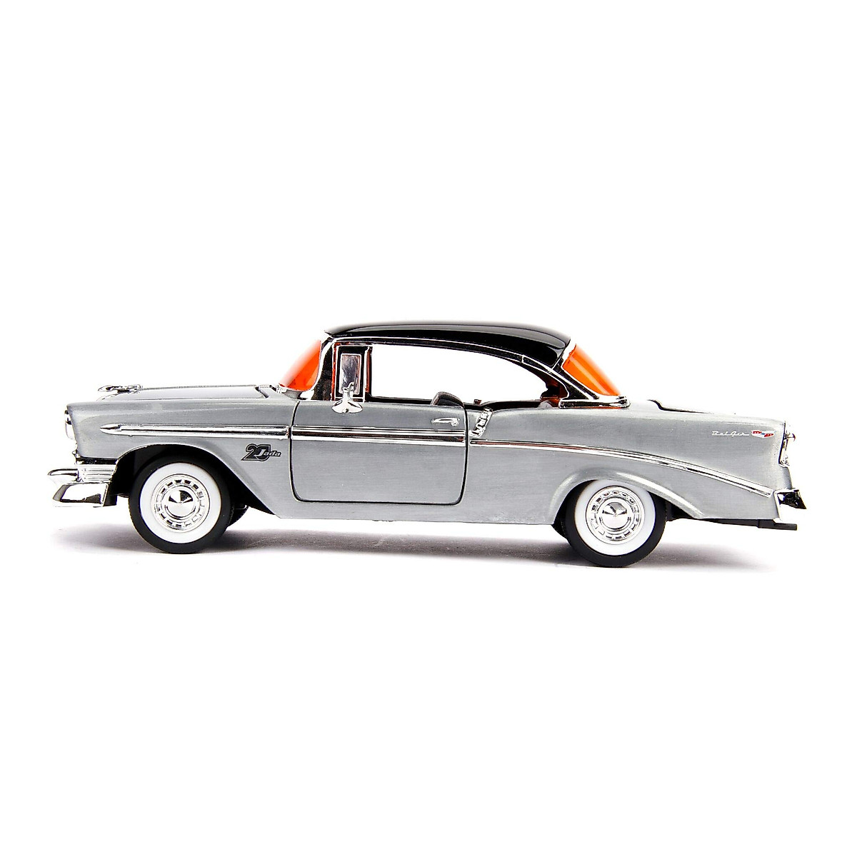 Jada Toys diecast vehicle 1: 24 Jada 20 - Showroom Floor - '56 Bel Air, Bare Metal