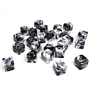 HYVIF Tabletop War Game D6 Army Dice - 25 Count Collections of D6 Six Sided Dice (Army 5)