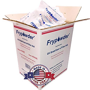 MirOil P46C | 1 x Cs of 46 x Size C (160ml) Portion Packs | for Fryers with Oil Capacities of Up to 40 lbs, Fry Powder Oil Stabilizer and Filter Aid, Remove Oil Contaminants | Item 40446 | (1 x Cs)