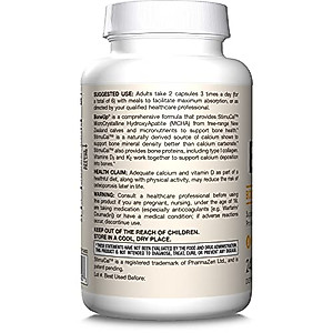 Jarrow Formulas BoneUp - 240 Capsules - 120 Servings - For Bone Support & Skeletal Nutrition - Includes Naturally Derived Vitamin D3, K2 (as MK-7) & 1000 mg Calcium - Gluten Free - Non-GMO