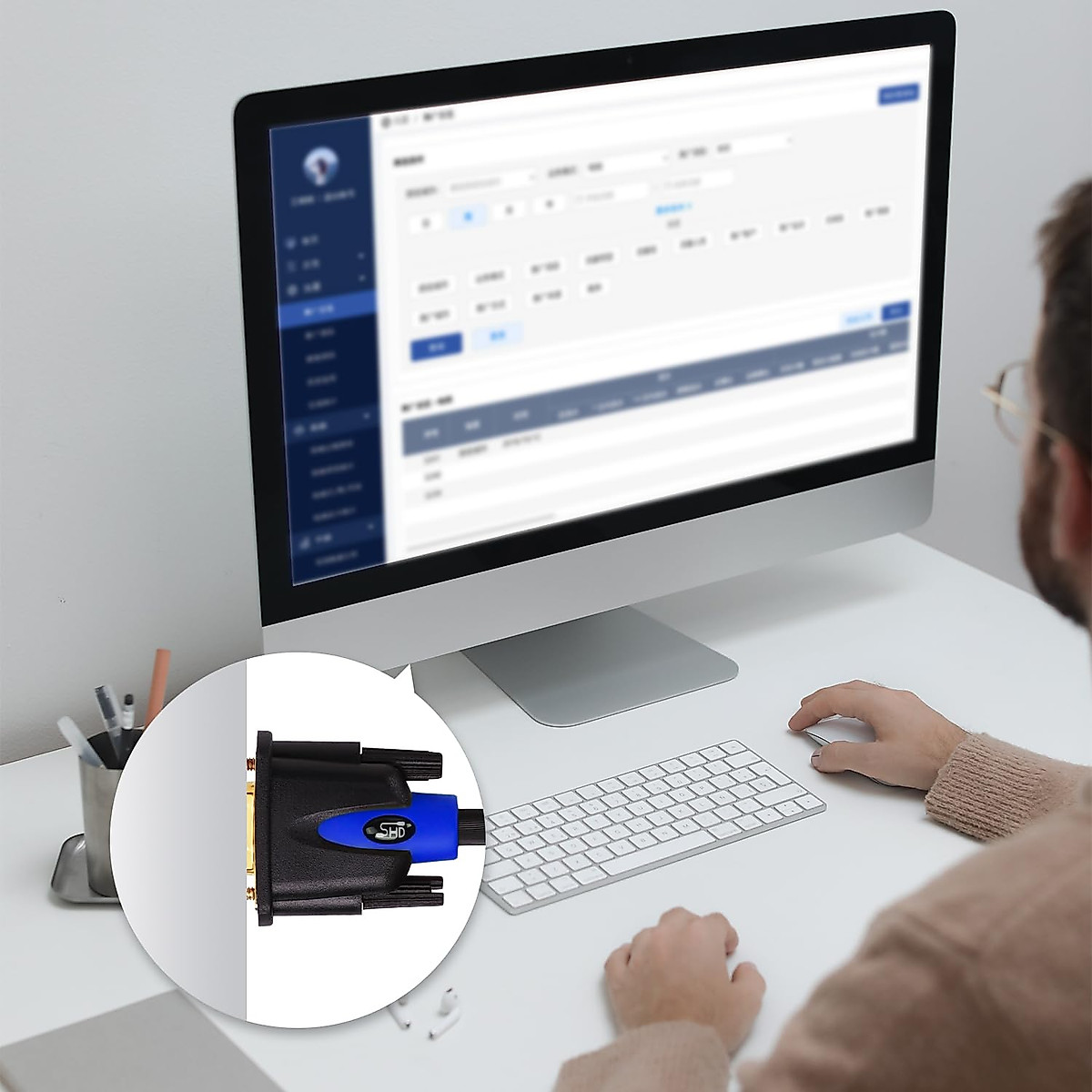 SHD VGA Cable, VGA to VGA HD15 Monitor Cable for PC Laptop TV Projector-6Feet